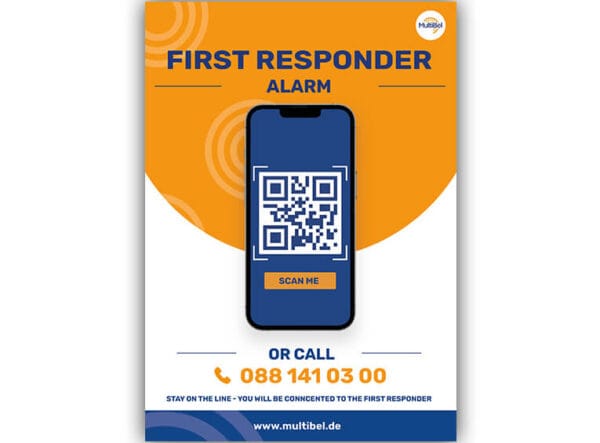 Scan QR code to start an Emergency Alert - MultiBel