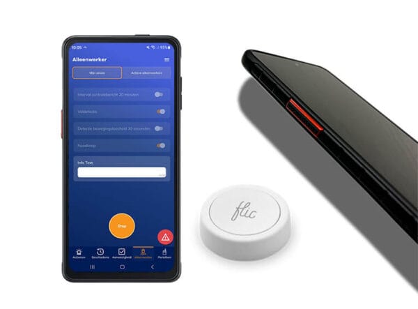 Man down systeem op smartphone - MultiBel